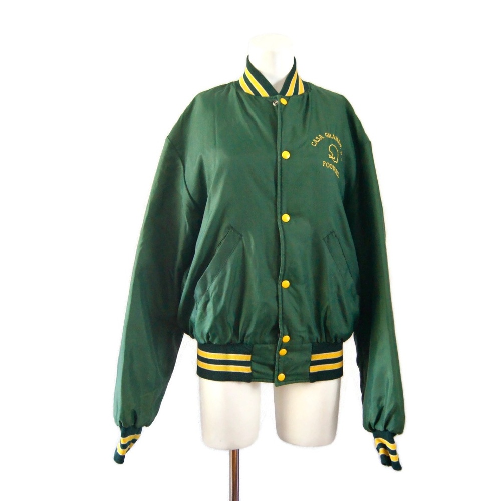 Vintage High School Bomber Jacket Nylon Made In Usa H… - Gem